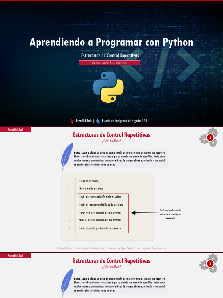 M Dulo 5 - Estructuras de Control Repetitivas | PDF | Flujo de control | Escalera