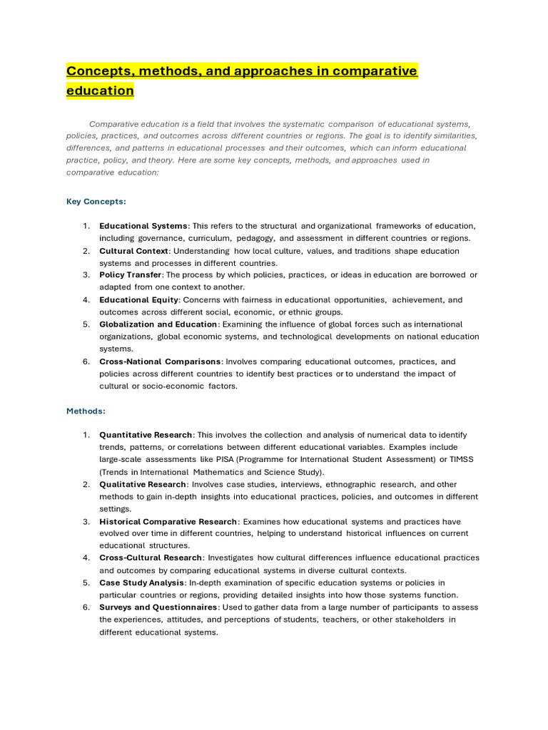 Cbcs Comparative Education | PDF | Curriculum | System