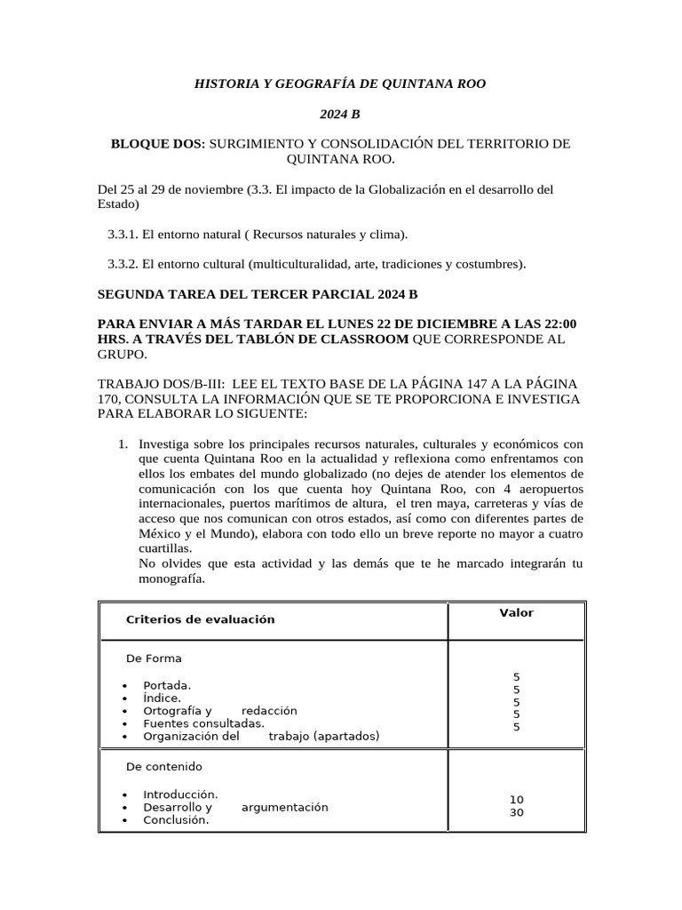 Tercera Tarea Tercer Parcial 2024 B | PDF