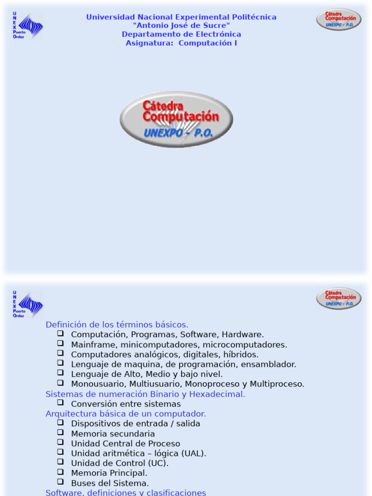 Introduccion 1 | PDF | Lenguaje de programación | Hardware de la computadora