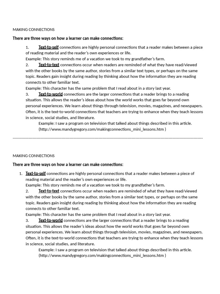 Making Connections | PDF | Learning | Behavior Modification