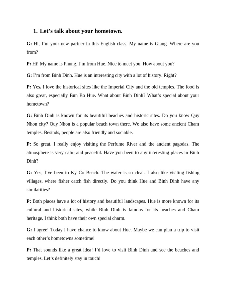 Speaking Task Pdf