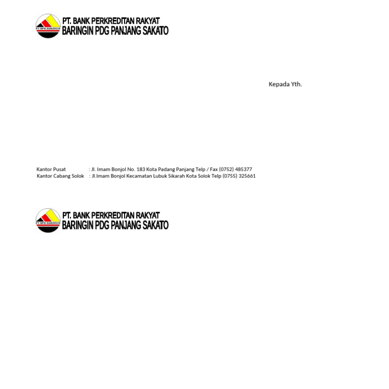 Amplop Surat Cabang | PDF