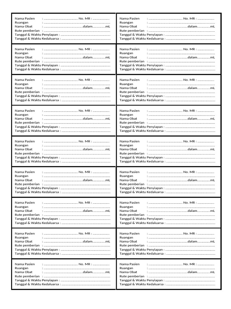 Label Dispensing | PDF