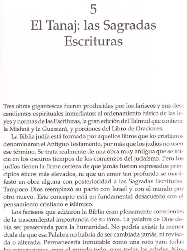 El Tanaj - Las Sagradas Escrituras | PDF