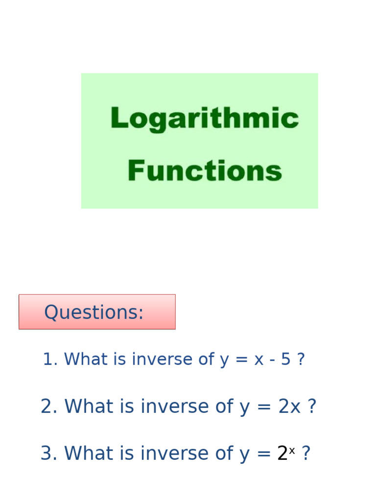 Exponential And Logarithm Pdf Logarithm Complex Analysis