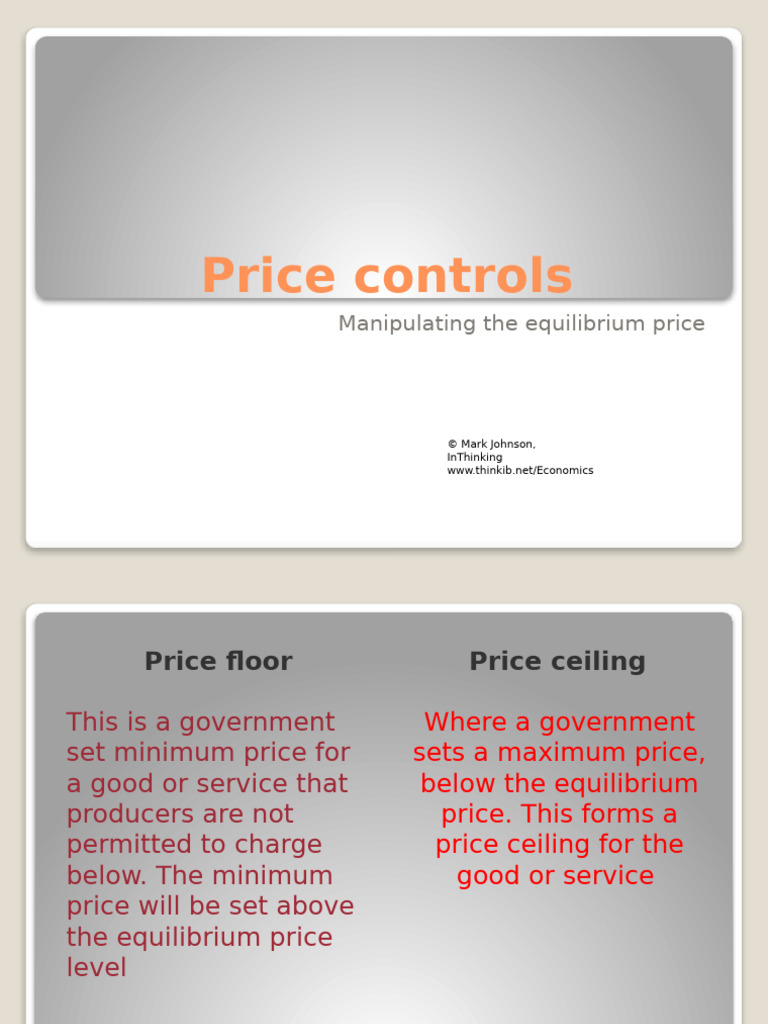 Price Controls PP | PDF