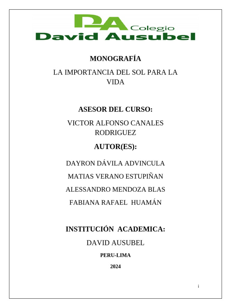 El Sol Es Importante para La Vida | PDF | Tierra | Plantas