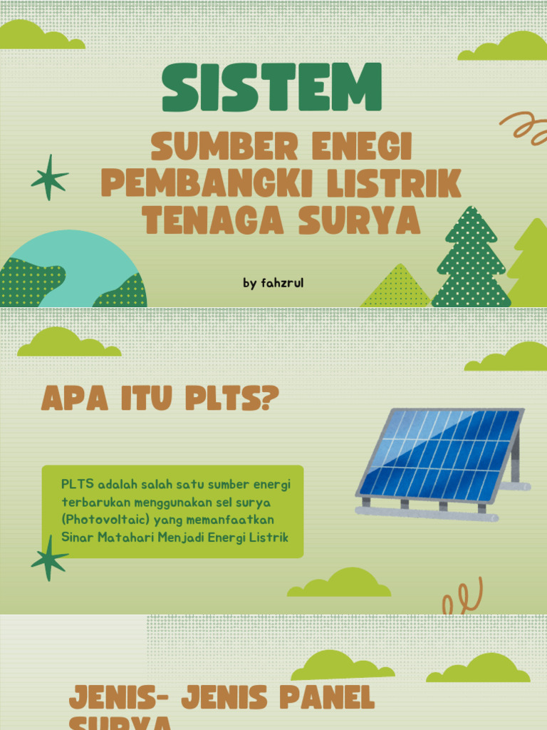 Jenis dan Manfaat Pembangkit Listrik Tenaga Surya | PDF