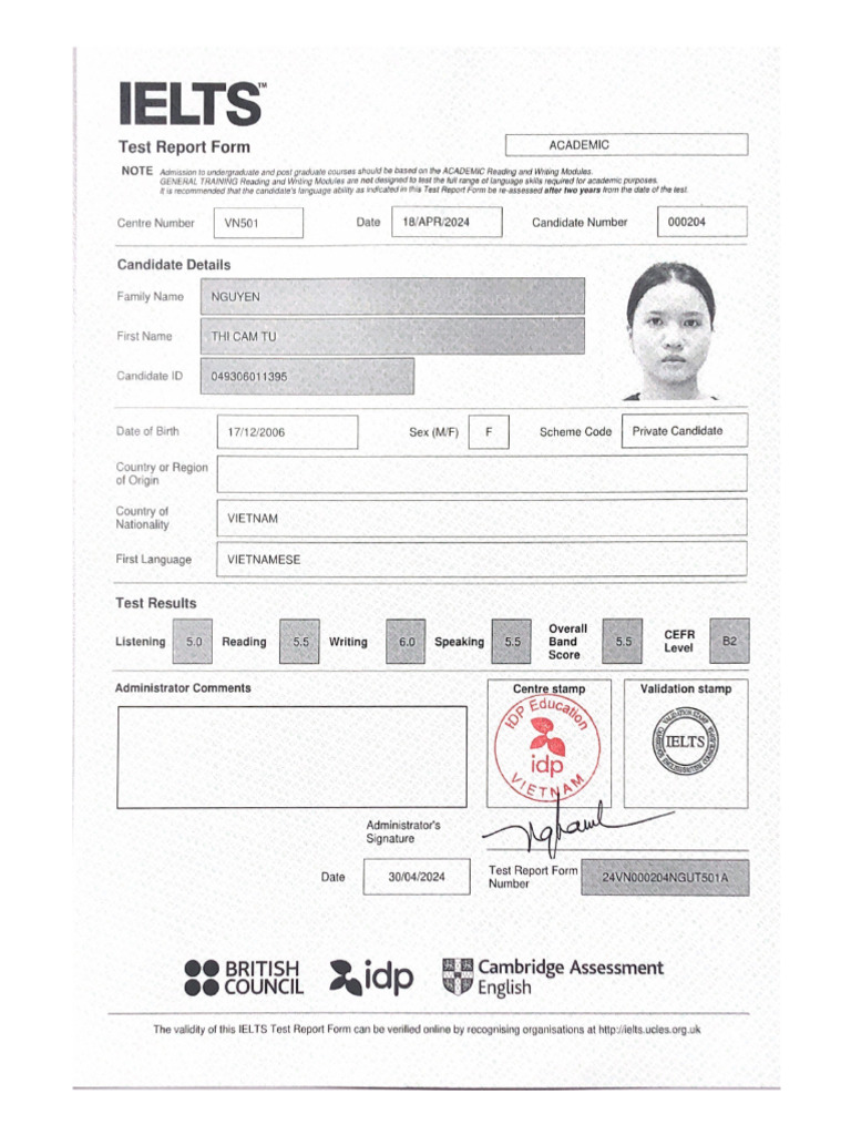 Test Report Form | PDF