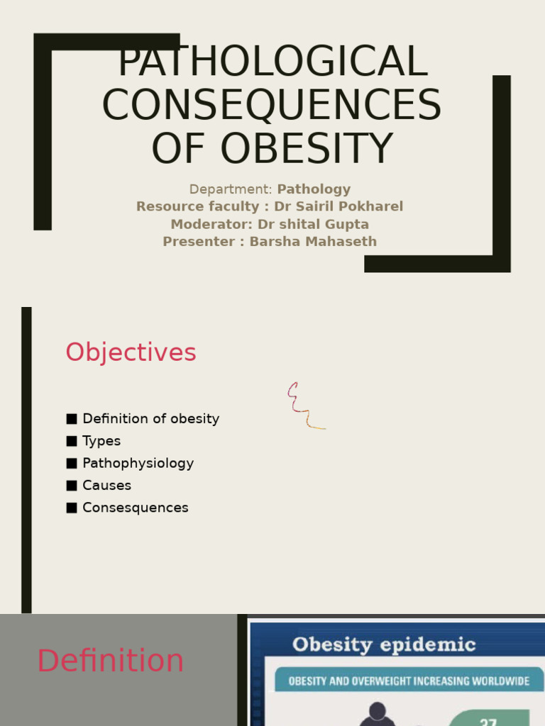 Pathological Effects of Obesity Explained | PDF | Obesity | Adipose Tissue