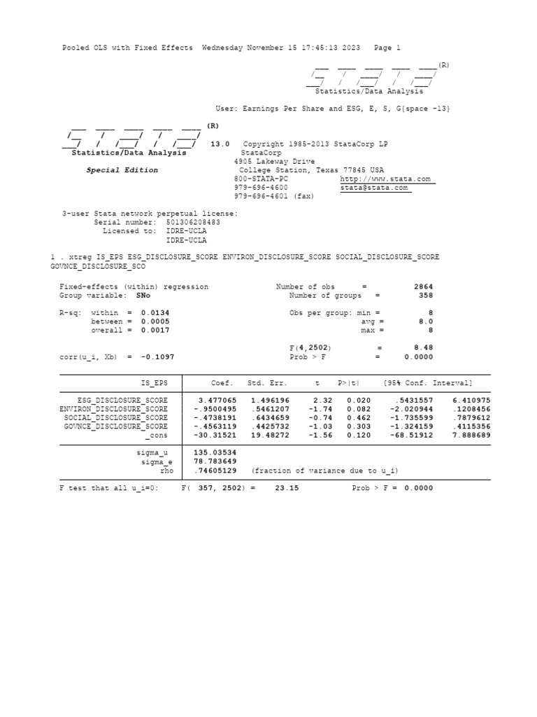 Stata Output Pdf Scientific Method Mathematical And Quantitative Methods Economics