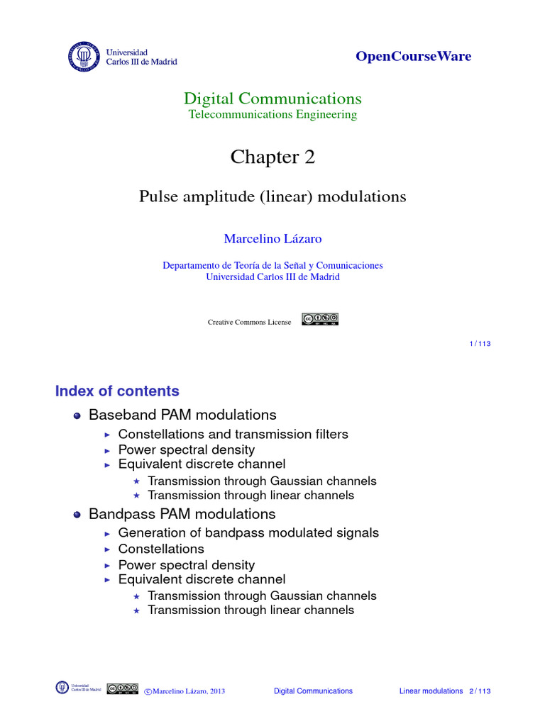T2 Linear Modulations | PDF | Modulation | Amplitude