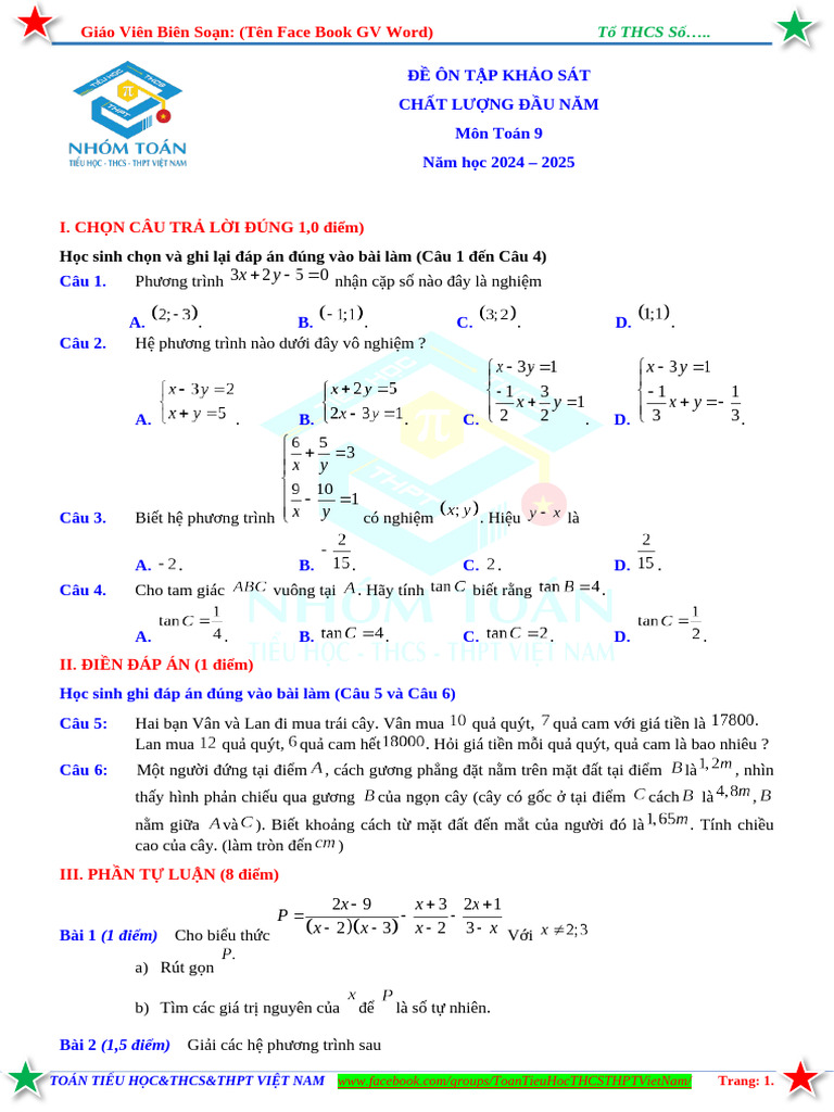 DA1 GVPB3 ĐỀ 3 | PDF