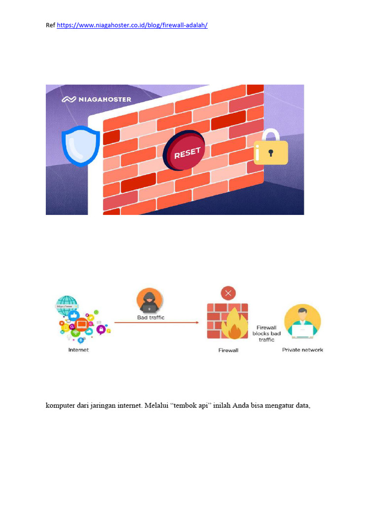 Firewall Pengertian Fungsi Manfaat Jenis Cara Kerjanya | PDF