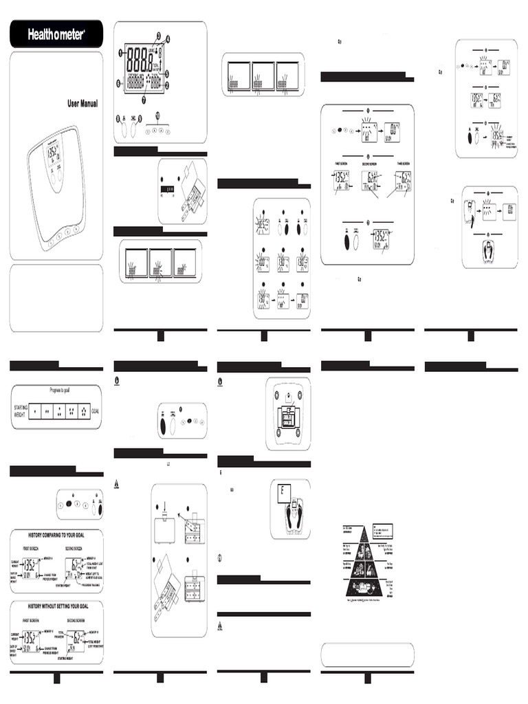HealthOmeter-HDM520-18 43 96547270 | PDF | Dieting | Pound (Mass)