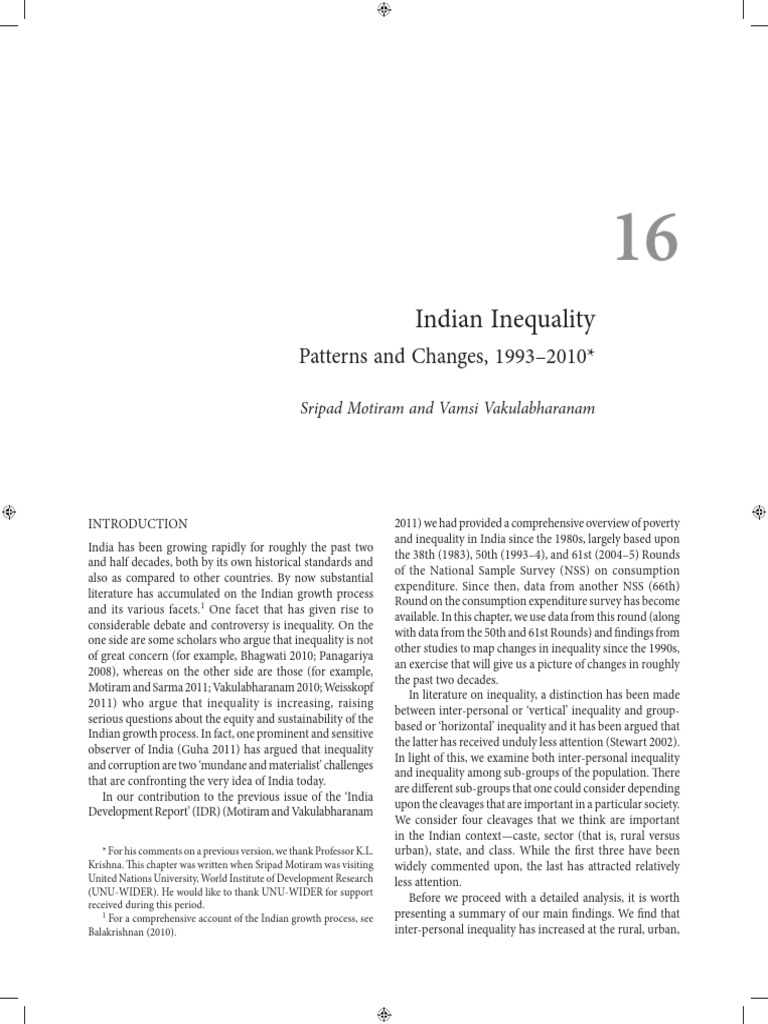 Indian Inequality Trends 1993-2010 | PDF | Economic Inequality ...