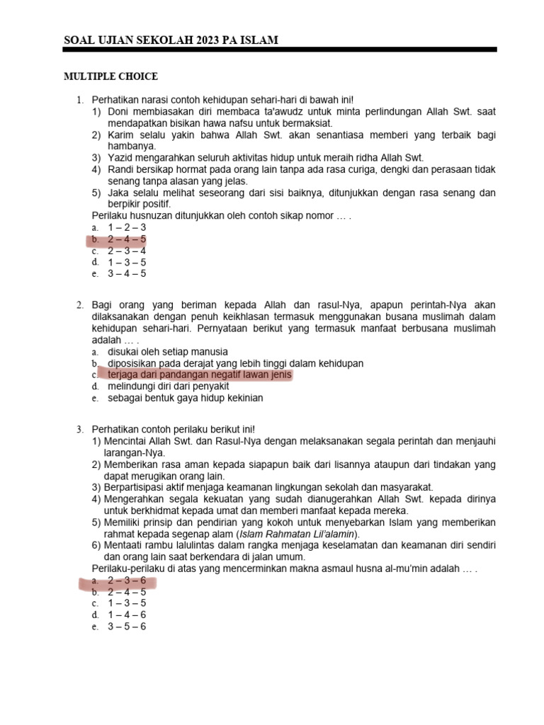 Usek Agama | PDF