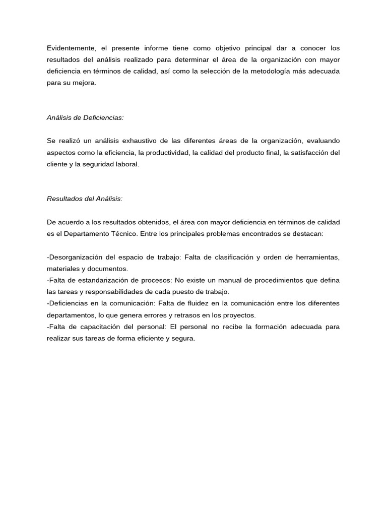 Avance Gestion de Calidad | PDF | Calidad (comercial) | Economias