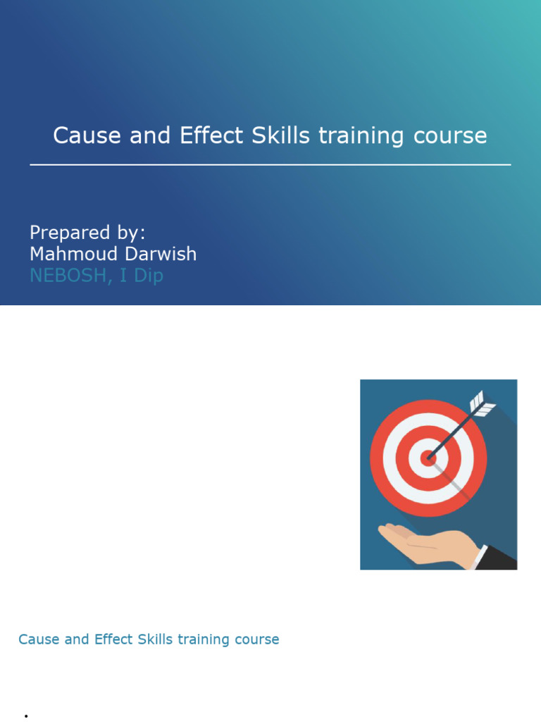 Cause and Effect Skills Training Course | PDF | Bias | Causality