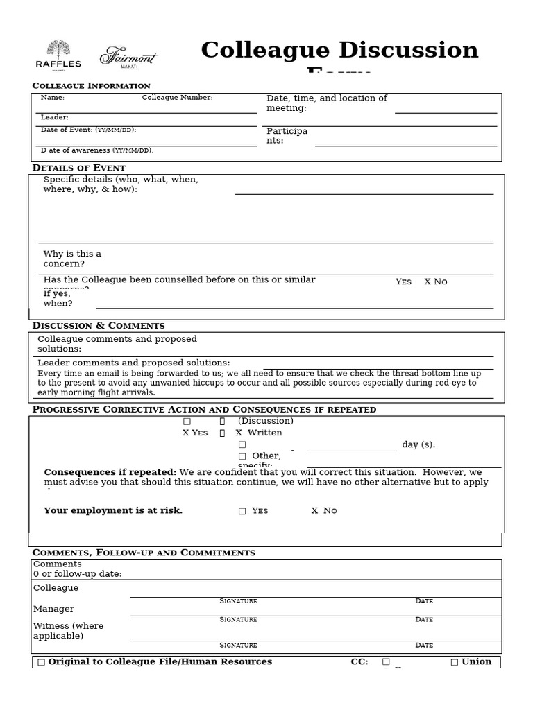 CDF - Blank Template | PDF
