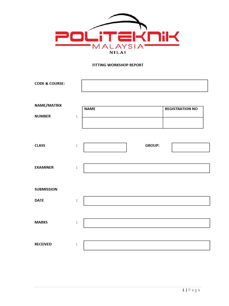 Fitting Workshop Report | PDF