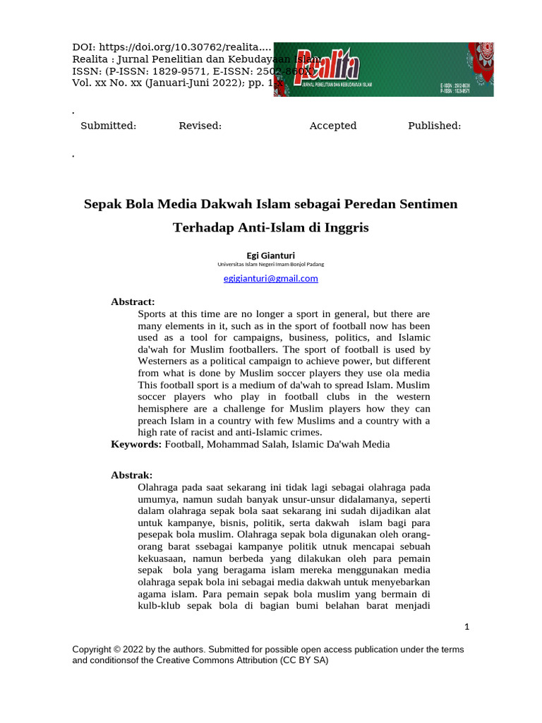 Realita Review Assignment 287 Article+Text 692 | PDF