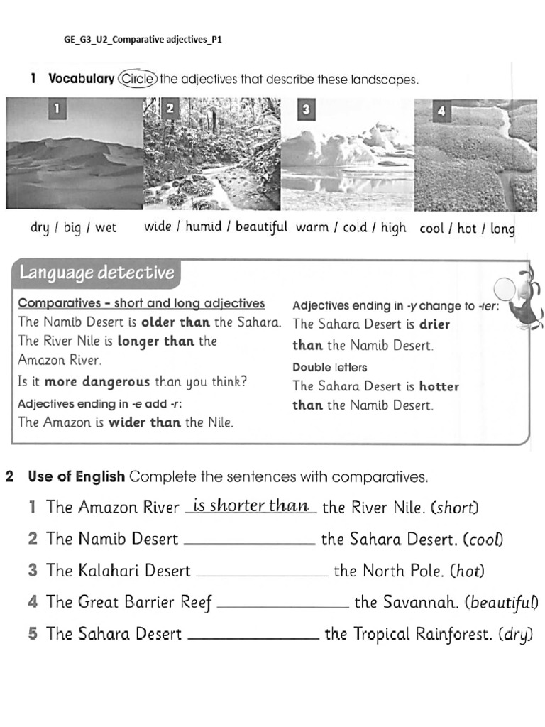 Worksheet U2 | PDF