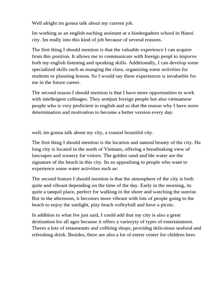 My Current Job | PDF