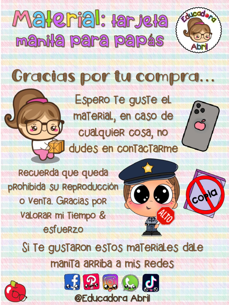 Tarjeta Regalo Manita | PDF