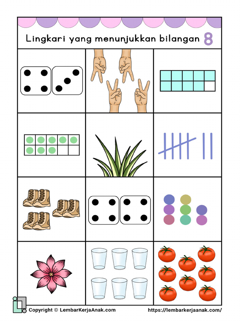 Number Sense - Mengenali Bilangan 8 | PDF
