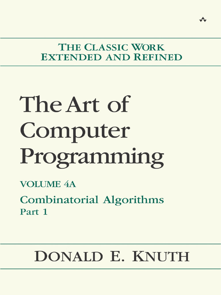 The Art of Computer Programming Volume 4A | PDF