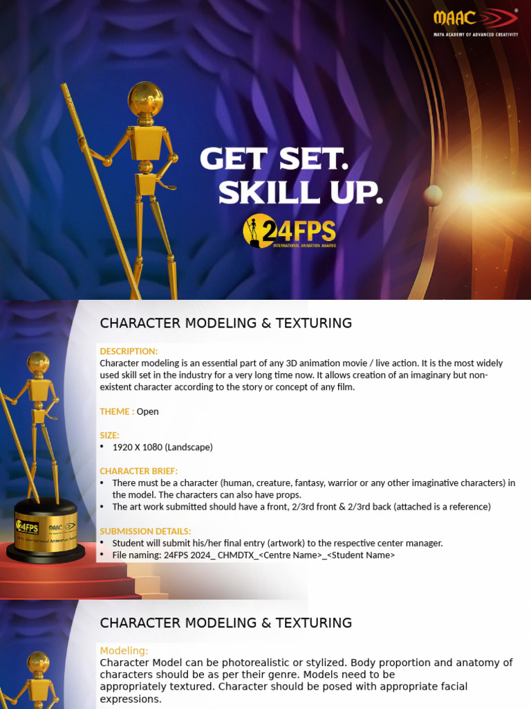 24fps 2024 - Skill Set Category Guidelines - Character Modeling & Texturing | PDF | Texture ...