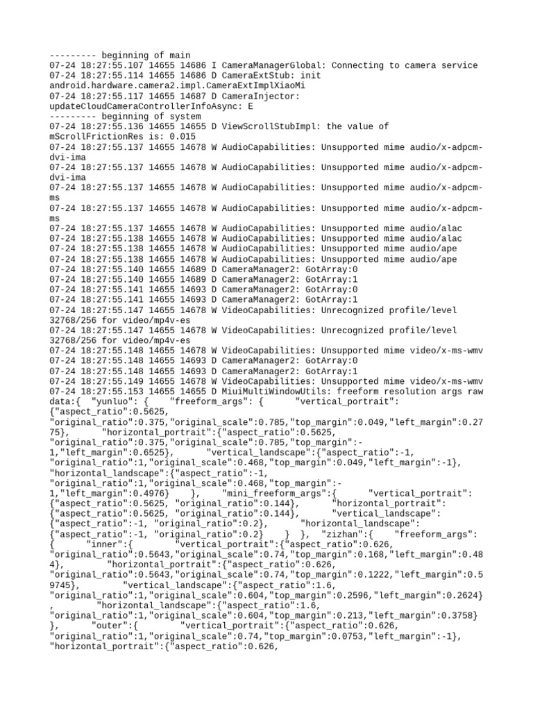 Camera and Audio Capabilities Log | PDF | Software | Software Engineering