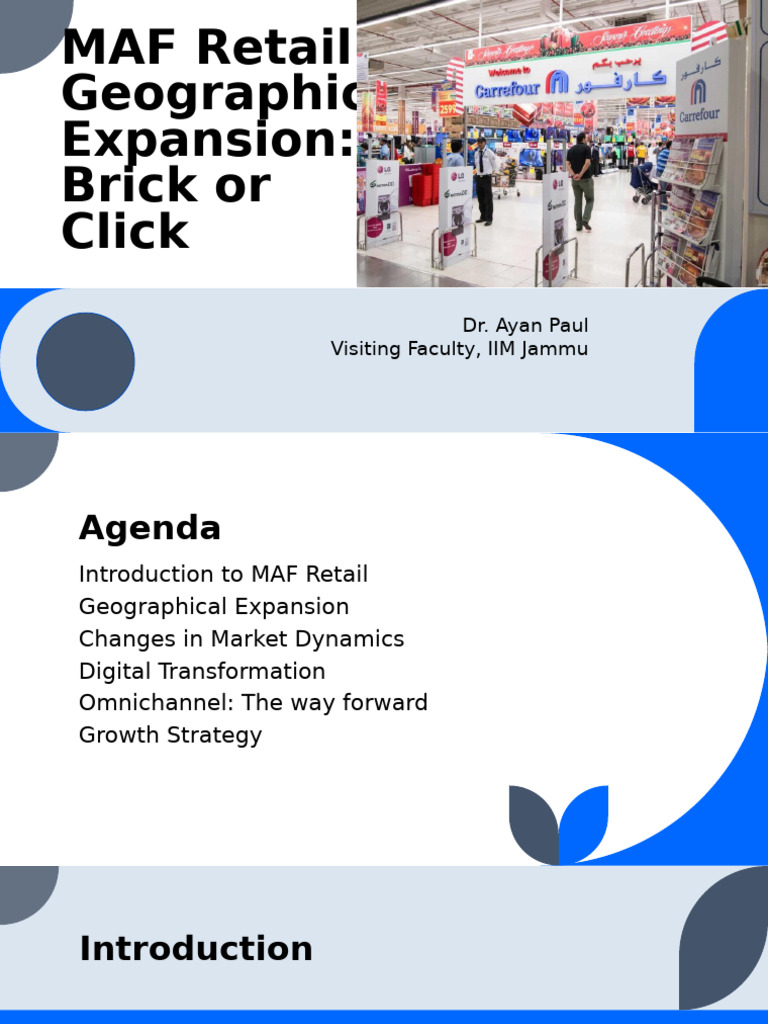MAF Retail's Omnichannel Expansion | PDF | Marketing | Business