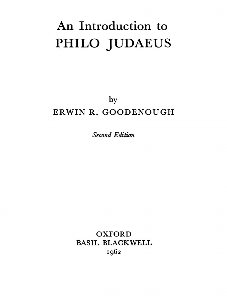 Understanding Philo Judaeus: A Beginner's Guide | PDF