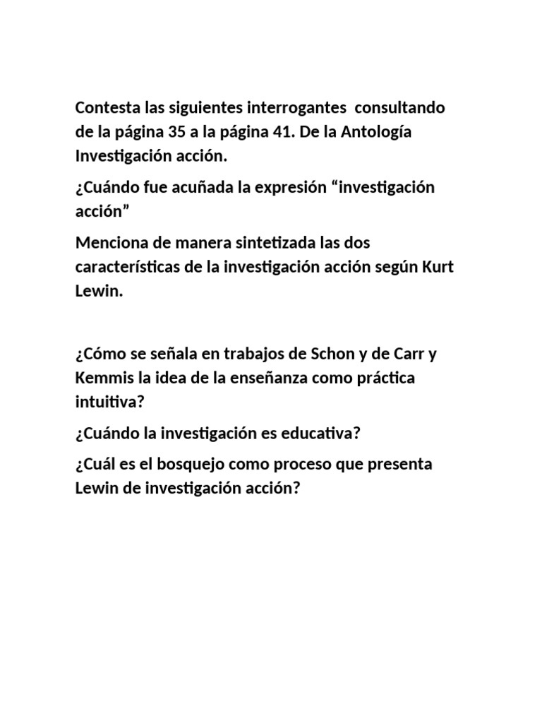 Contesta Las Siguientes Interrogantes | PDF