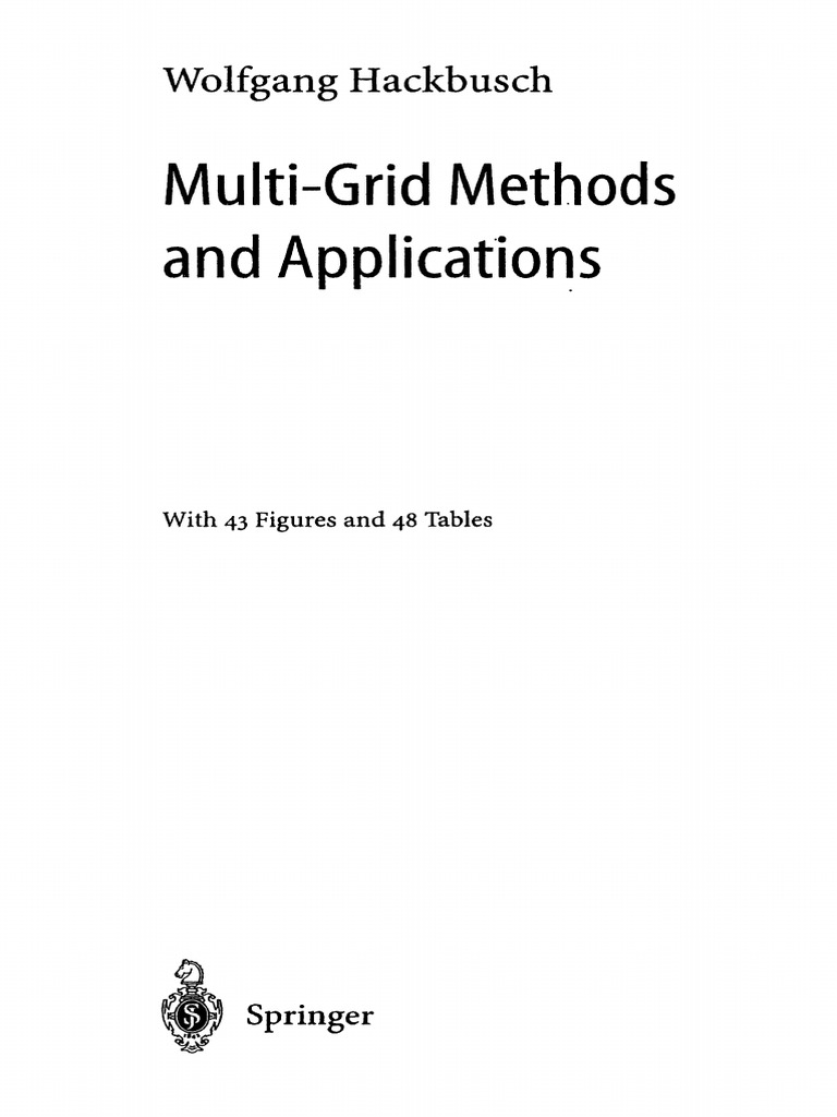 Multi-Grid Methods and Applications (Springer Series in Computational Mathematics) (Wolfgang ...
