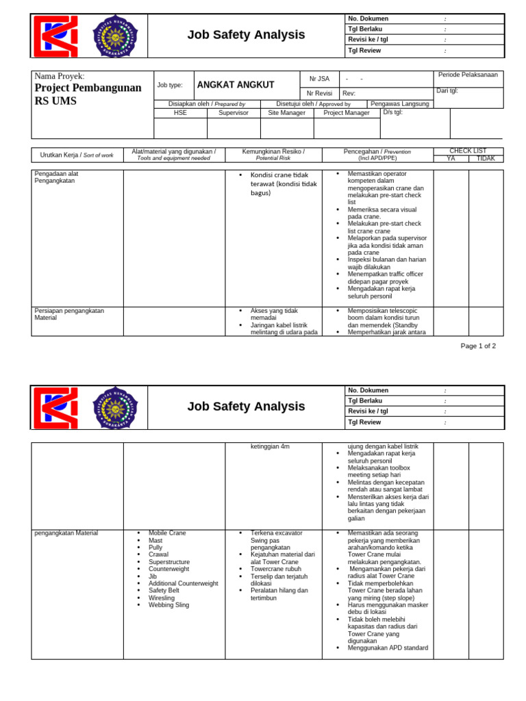 JSA Tower Crane | PDF