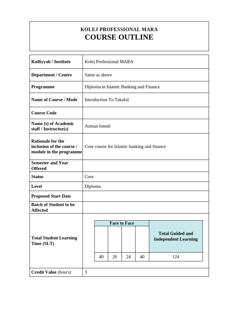Bro Azman KPM - Takaful | PDF | Insurance | Learning