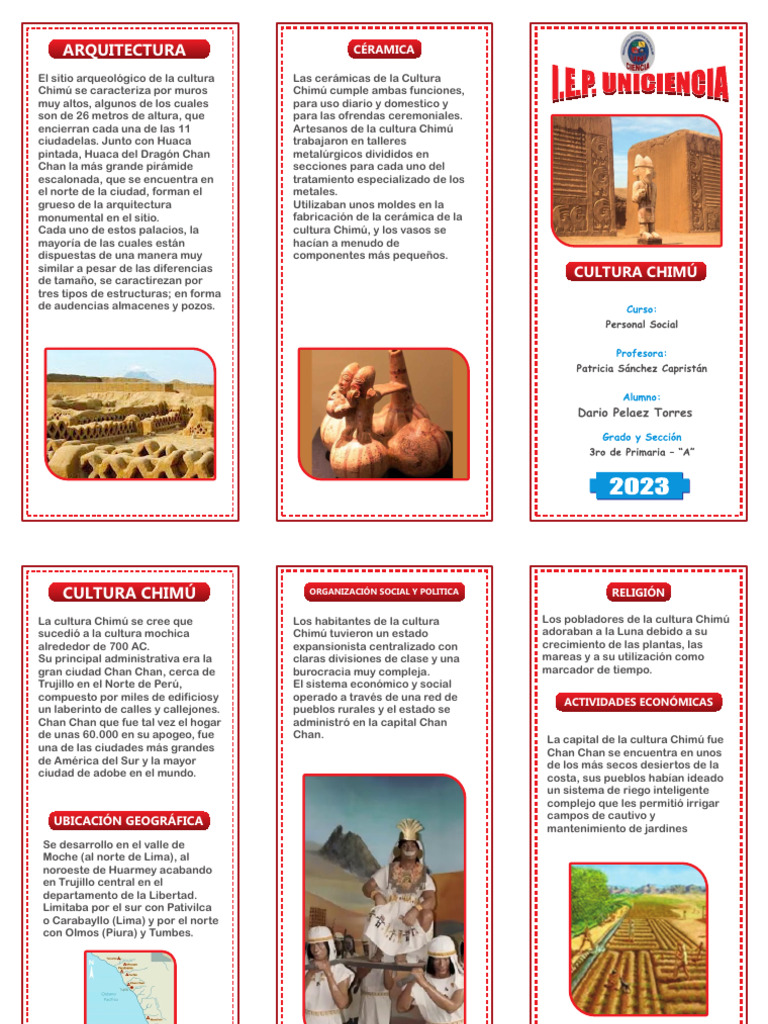 Triptico de La Cultura Chimú | PDF