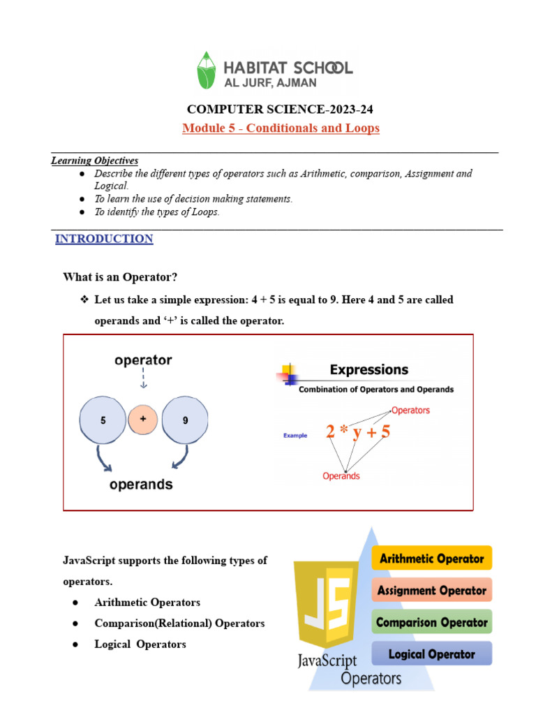 Reference Material-Conditionals and Loops | PDF | Control Flow | Computer Engineering