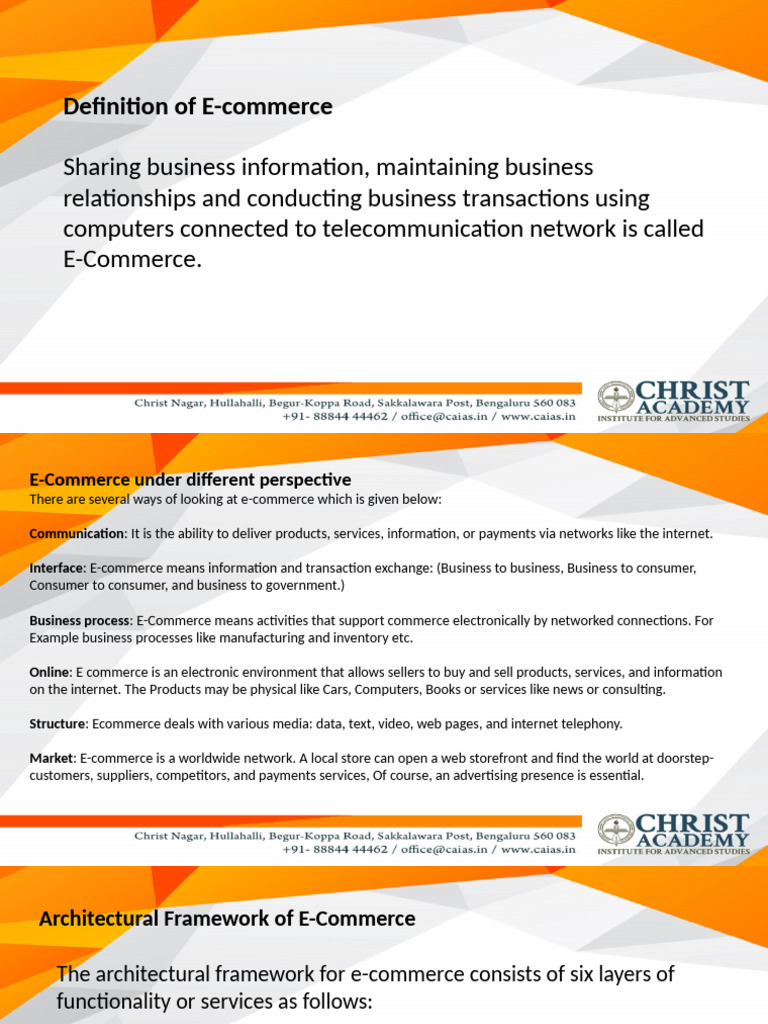 E-commerce: Definition, Advantages, and Threats | PDF | E Commerce ...
