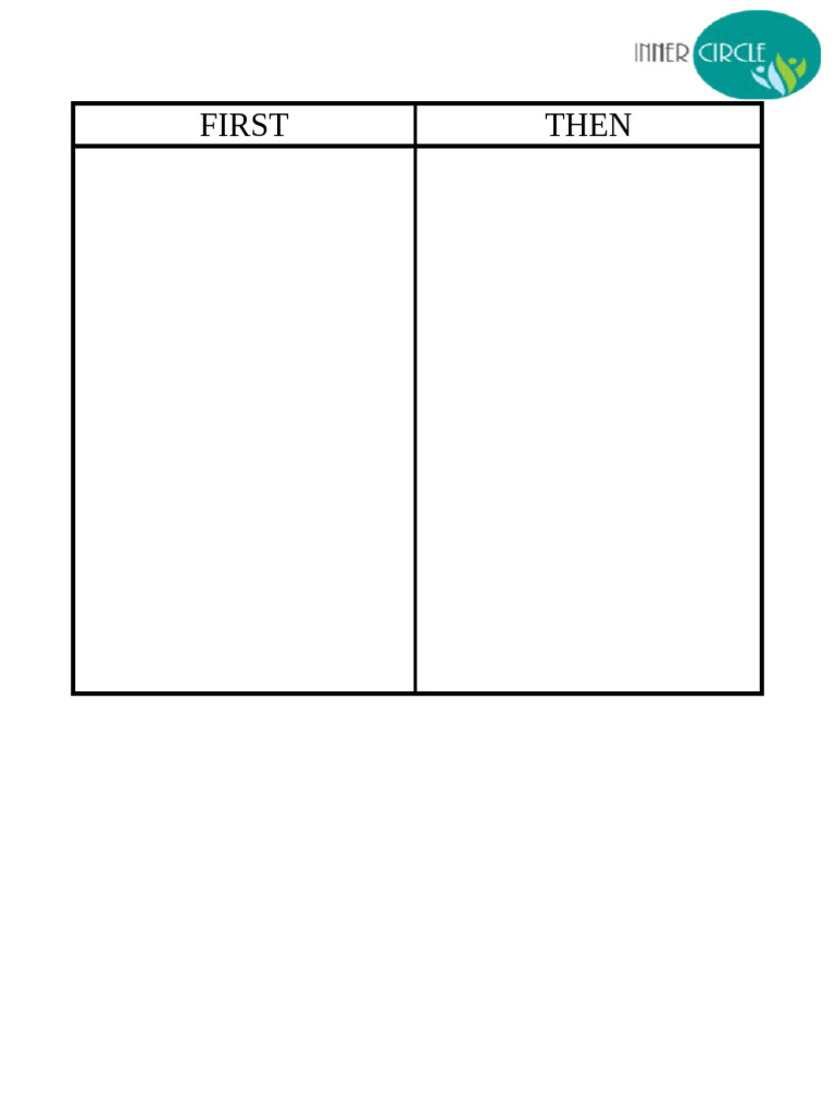 FIRST and THEN Visual | PDF