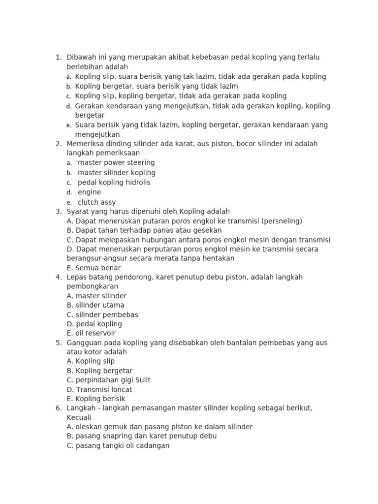 Soal Sasis Kelas XII | PDF