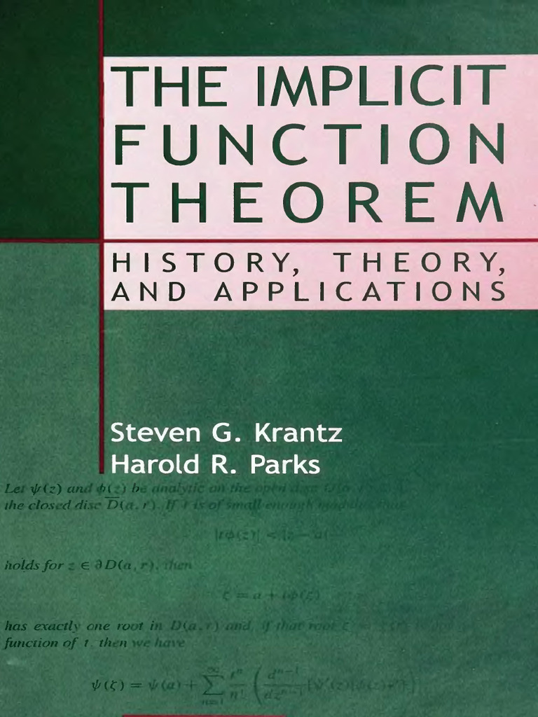 Steven G Krantz, Harold R Parks | PDF