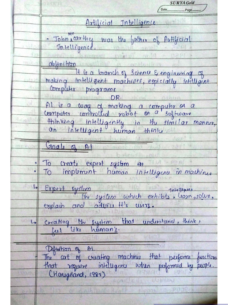 ai notes | PDF | Image Scanner | Vision