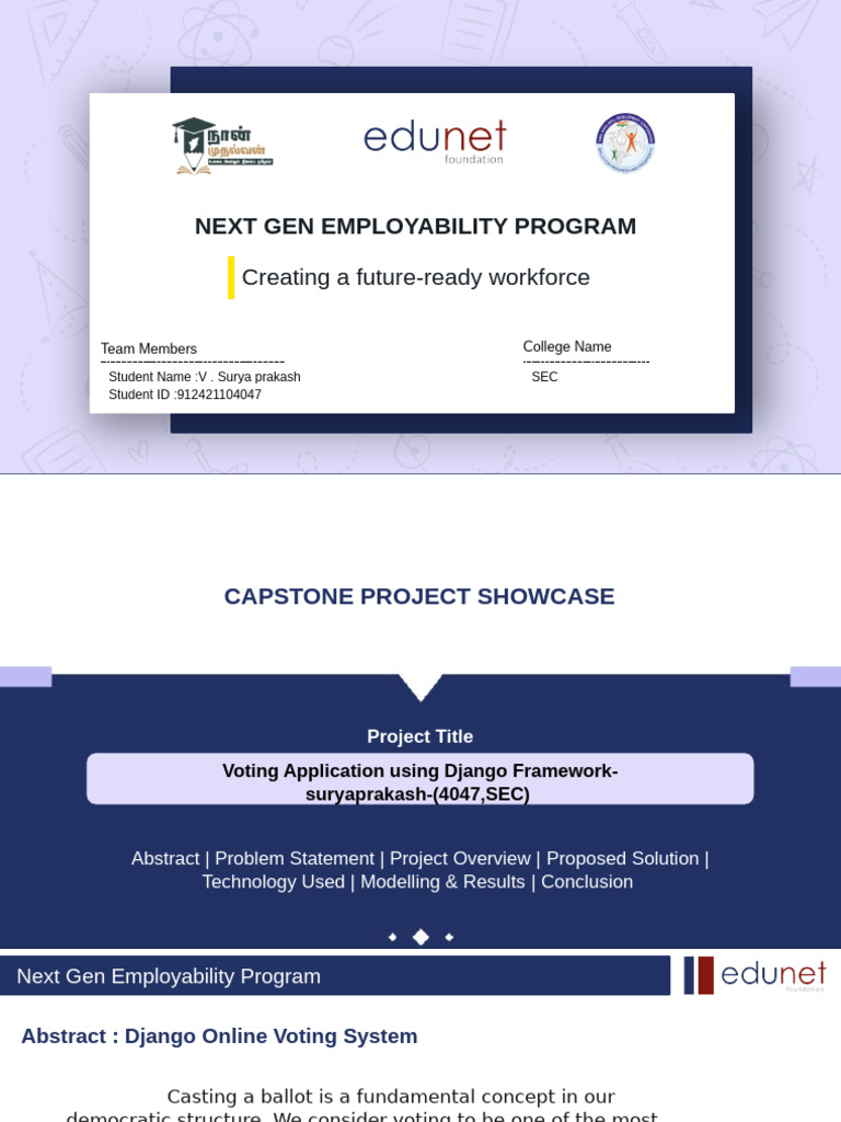 Voting Application Using Django Framework-Suryaprakash (4047, SEC ...