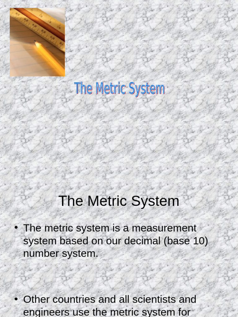Understanding the Metric System Basics | PDF | International System Of ...
