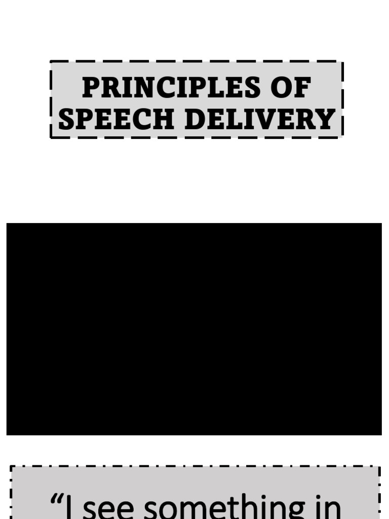 Principles of Effective Speech Delivery | PDF | Public Speaking | Speech